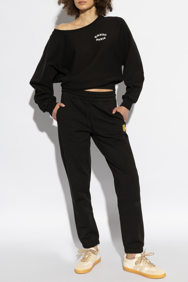 Black Tracksuit bottoms with embroidered logo Kenzo Vitkac GB